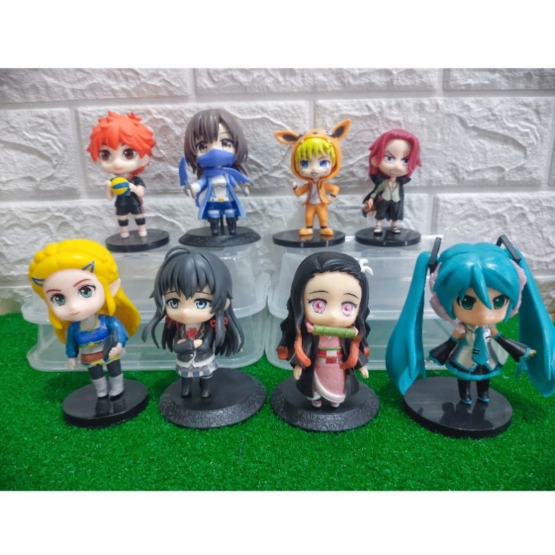 Jual Action Figure Anime Campuran Chibi Nendoroid Kyun Chara | Shopee ...