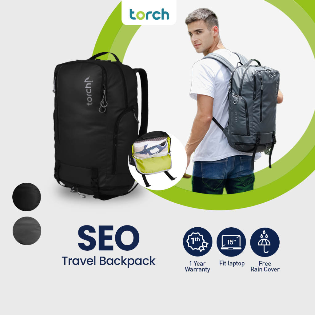 Jual TORCH Tas Backpack Ransel Punggung Anti Air - Tas Traveling Seo 30 ...