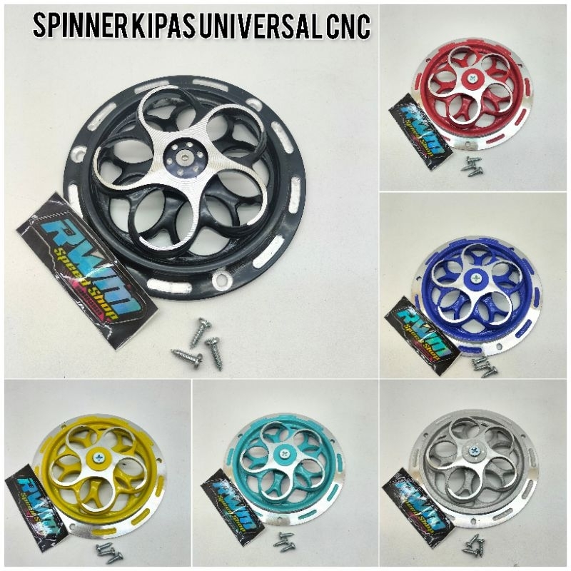 Jual Spiner Spinner Cover Pelindung Kipas Radiator Full CNC Vespa ...