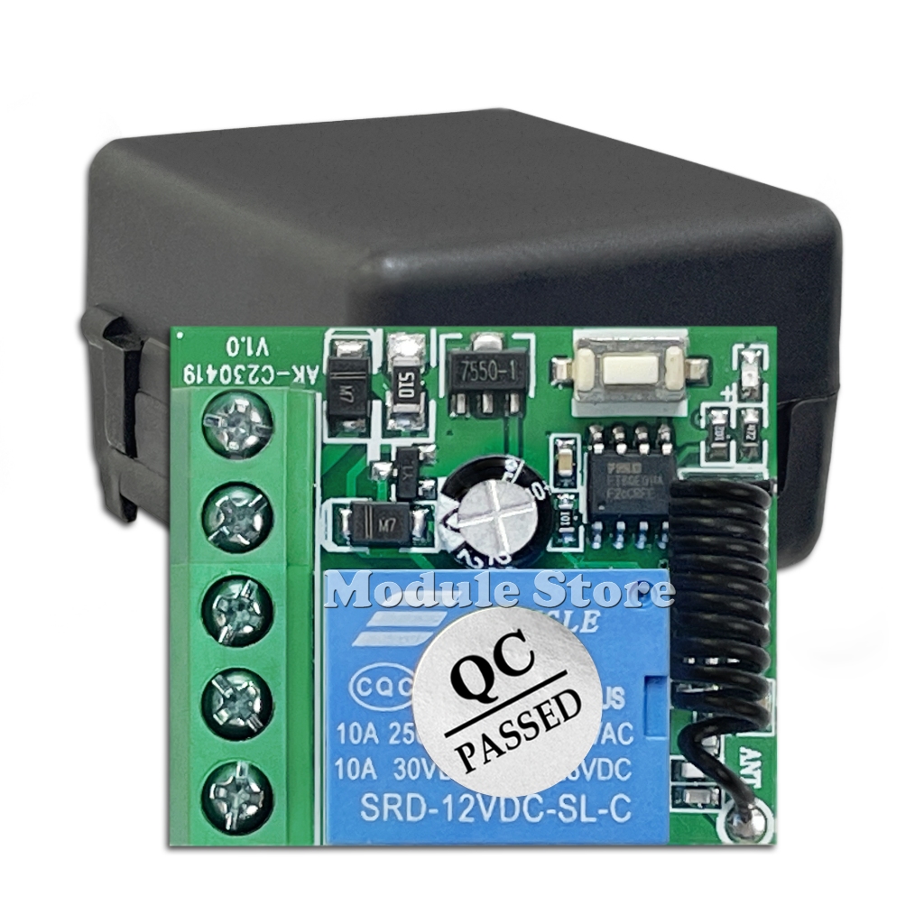 Jual Wireless Relay 1CH 12V 433MHz With Delay OFF AK-C230419 TANPA ...