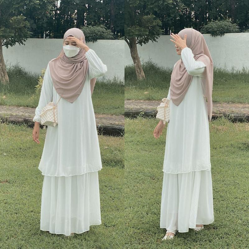 Jual Aisyah Dress | Gamis Malaysia Terbaru 2024 Polos Simpel | Gamis ...