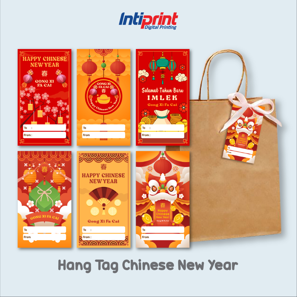 Jual Hang Tag Imlek Custom Happy Chinese New Year Tag / Gift Card | Shopee Indonesia