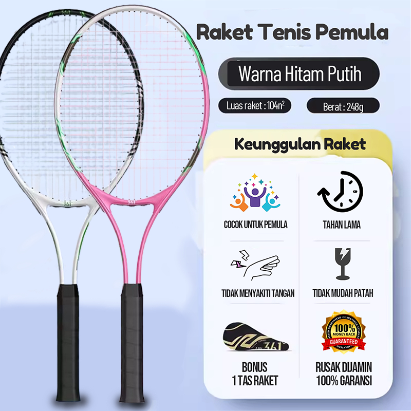 Jual raket tenis/Raket bola tenis/Raket tenis tunggal/raket tenis ...
