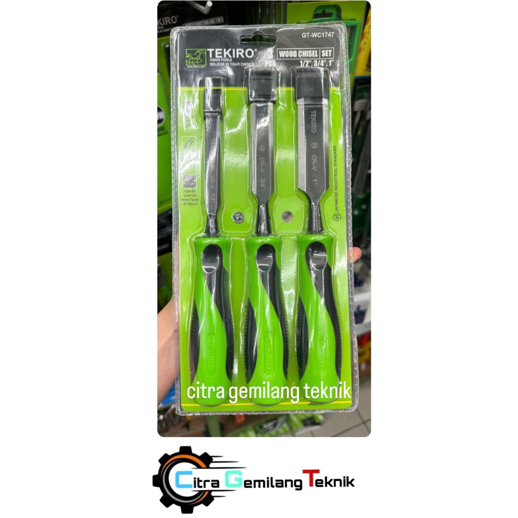 Jual Tekiro wood chisel set 3 pcs pahat kayu pahat set | Shopee Indonesia