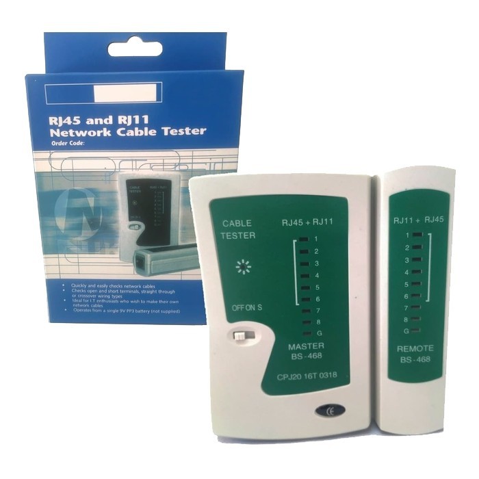 Jual Network Cable Tester RJ45 dan RJ11 ( LAN TESTER ) | Shopee Indonesia