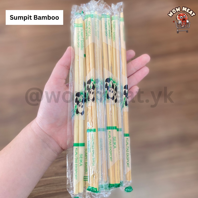 Jual Sumpit Kayu Bamboo + Tusuk Gigi / Sumpit Panda | Shopee Indonesia