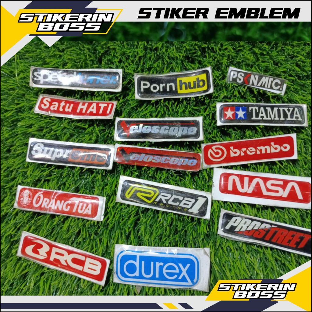 Jual Stiker Emblem Brembo,RCB1,NASA.PSKN,PROSTREET Stiker Emblem Keren ...