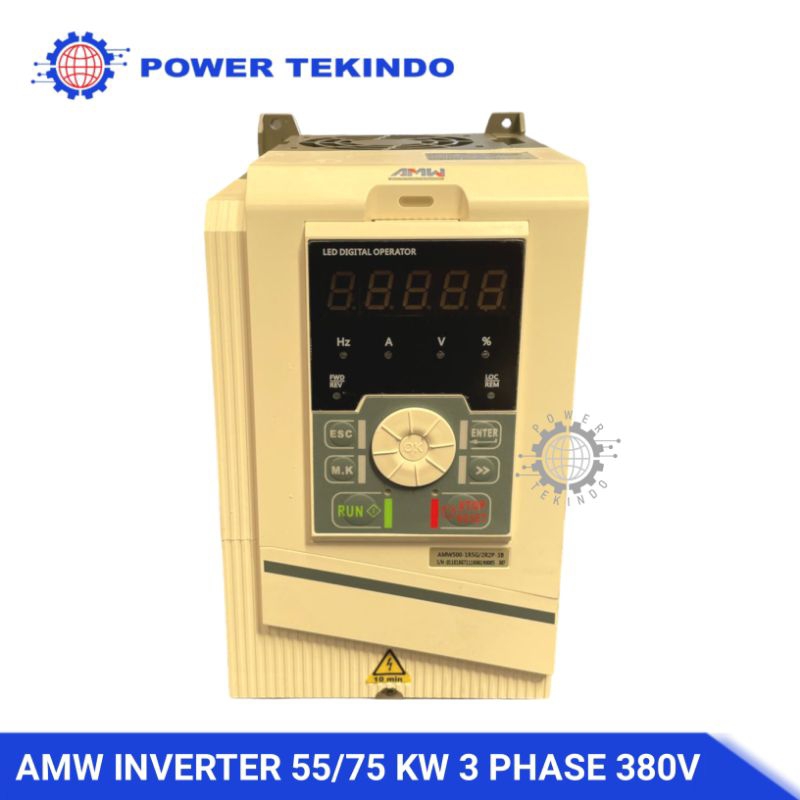 Jual AMW Inverter 55 KW / 75 KW 3 Phase 380V VFD Inverter Variable Frequency Drive Inverter ...