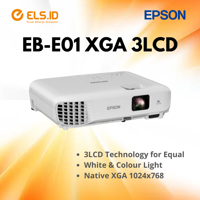 Jual Projector Epson EB-E01 XGA 3LCD 1024x768 3300 Ansi Lumens | Shopee Indonesia