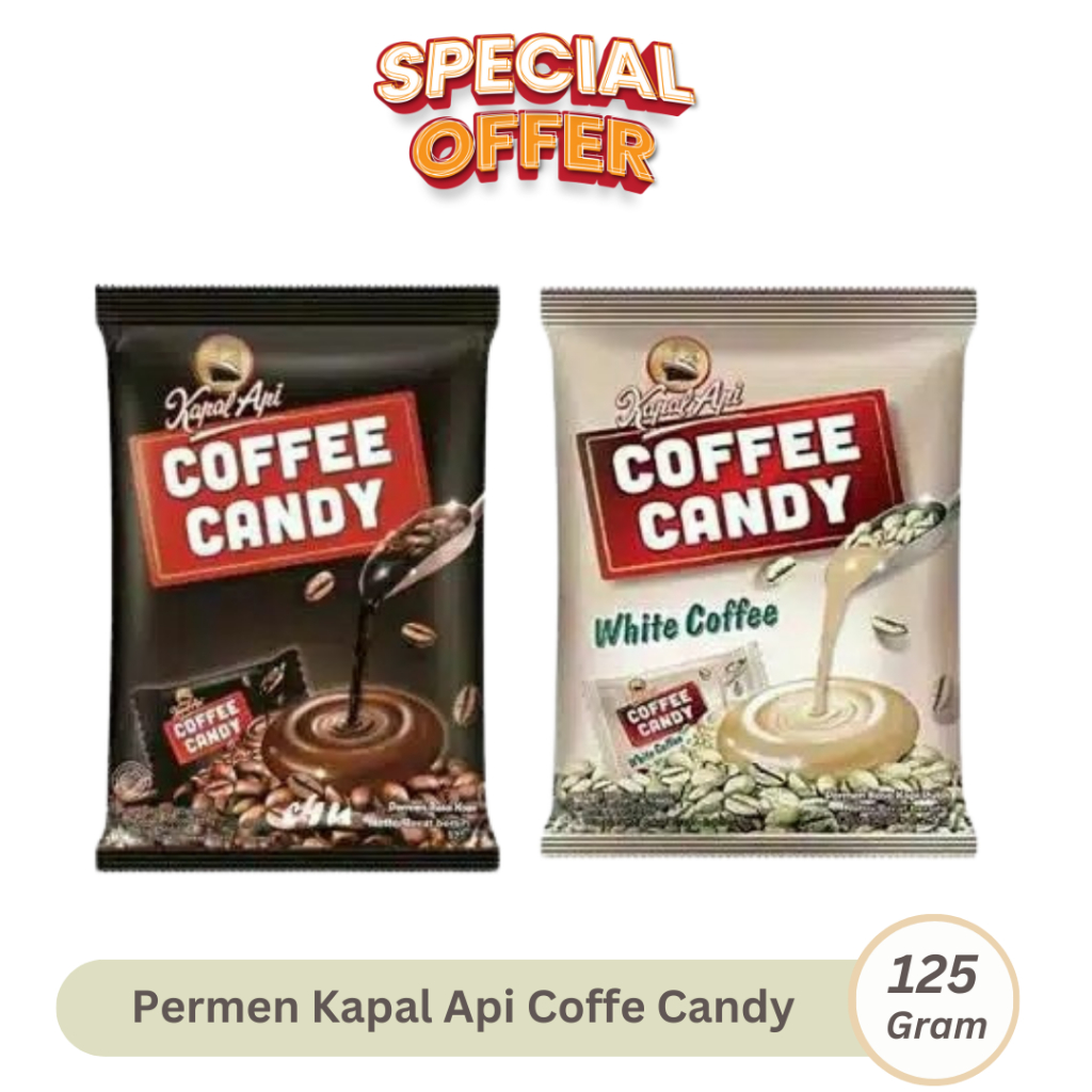 Jual Permen Kopi Kapal Api 125gr Coffee Candy Rasa white Coffe Balck ...
