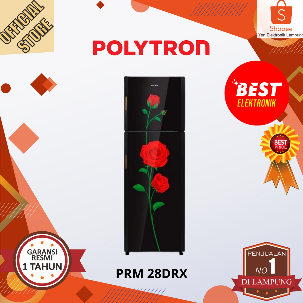Jual Kulkas POLYTRON PRA 28DRX 1 Pintu 180 Liter Garansi Resmi POLYTRON ...