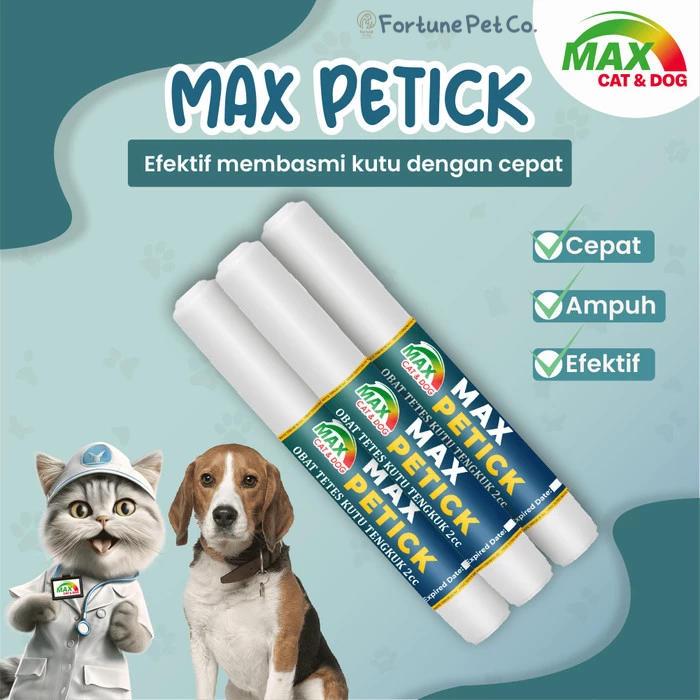 Jual MAX Petick 2 CC Obat Kutu Hewan Obat Anti kutu Anjing Obat Anti Kutu Kucing Obat Kutu ...