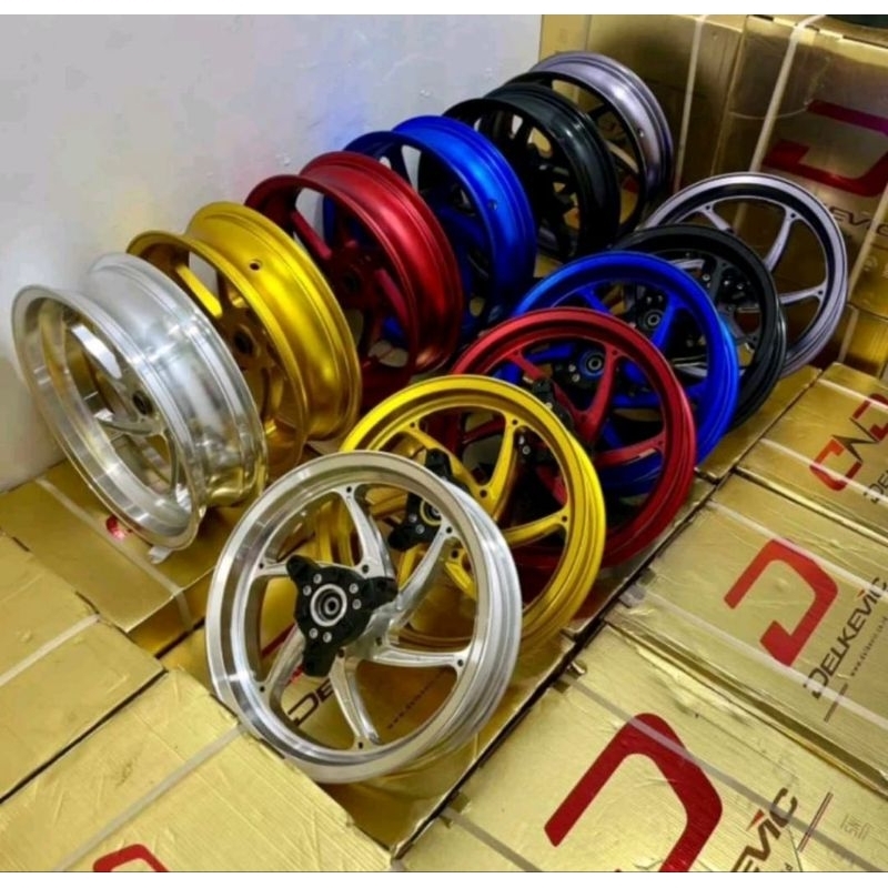 Jual VELG RECING DELKEVIC MODEL SIX STAR YAMAHA XMAX 250 UK 350X15/UK ...