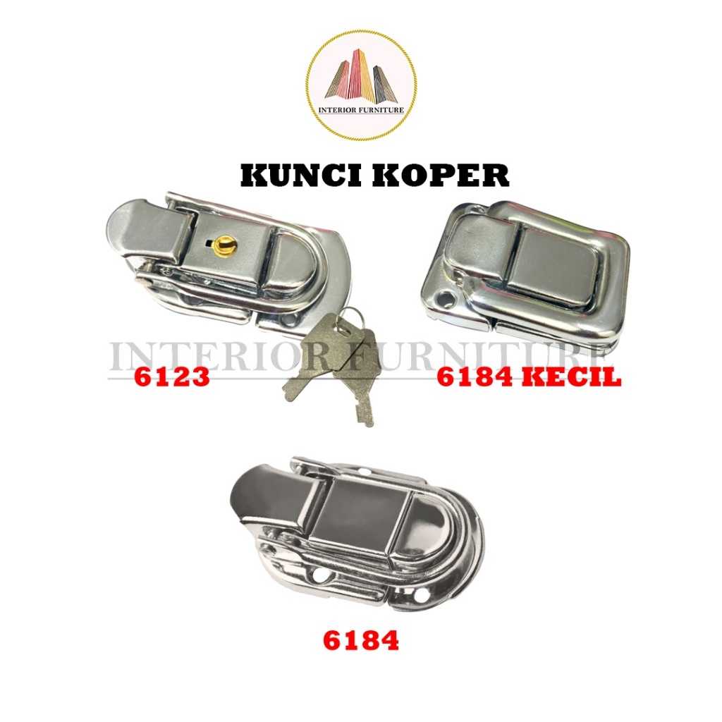 Jual Kunci koper box 6123 Dengan Mata Kunci Kunci Koper 6184 Hardcase ...