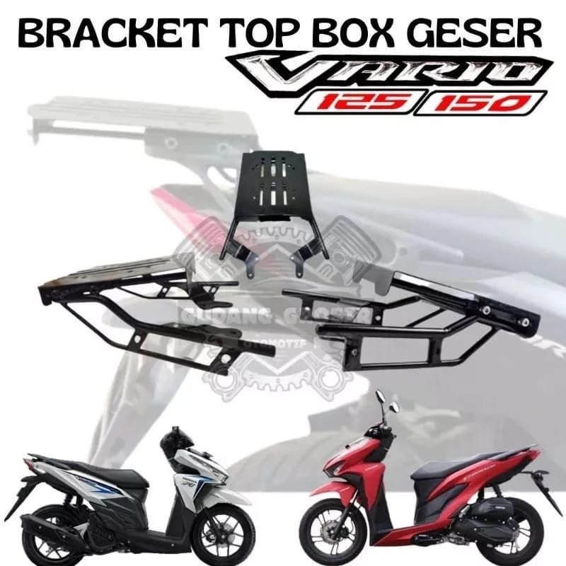 Jual breket box model geser motor Honda Vario 125 behel box model geser ...