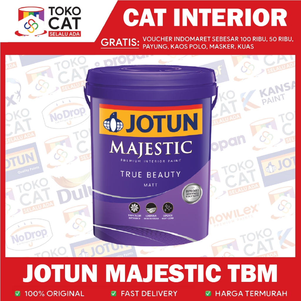 Jual Cat Tembok Interior | Jotun Majestic True Beauty Matt (Bisa Request Warna) 2,5 L | Kemasan ...