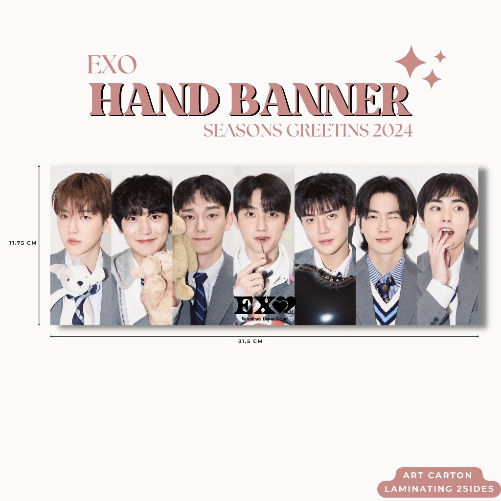 Jual HAND BANNER EXO SEASONS GREETINGS 2024 HANDBANNER (HARGA 1 PCS ...