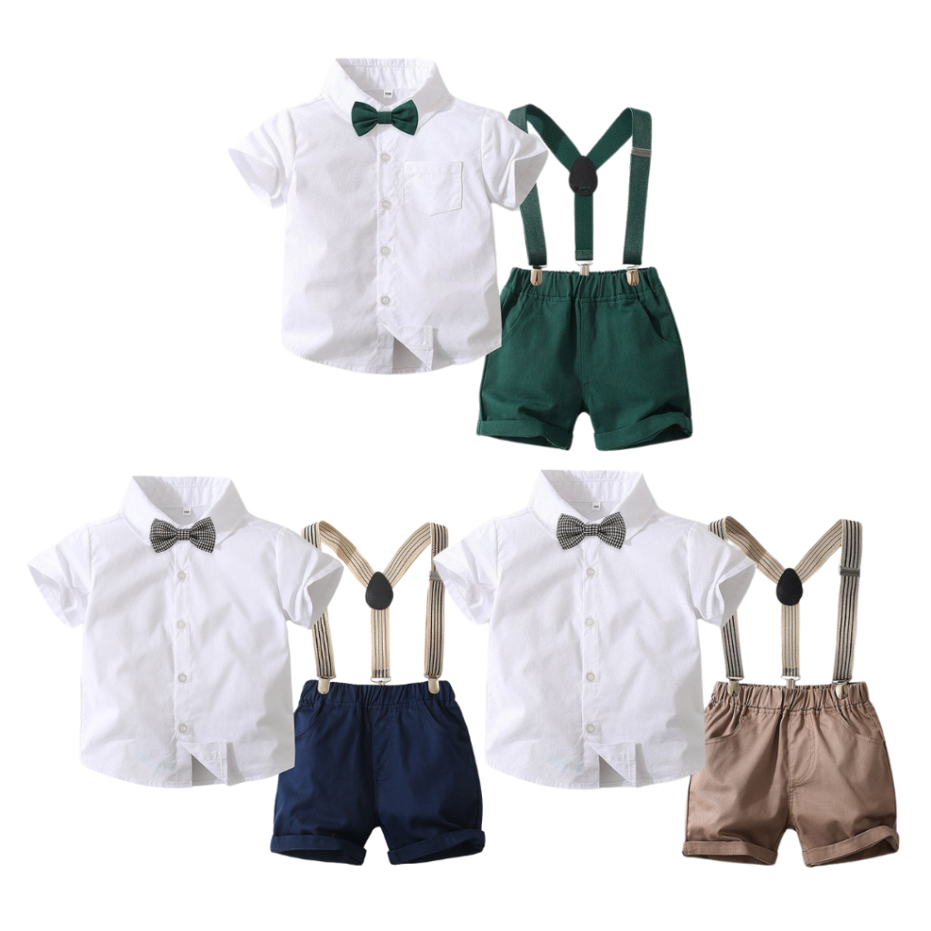 Jual Aiden Suspender | Setelan Baju Kemeja Formal Anak Laki Laki ...