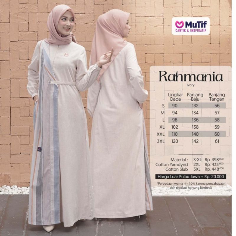 Jual MUTIF-Sarimbit Mutif Terbaru-MUTIF RAHMANIA | Shopee Indonesia