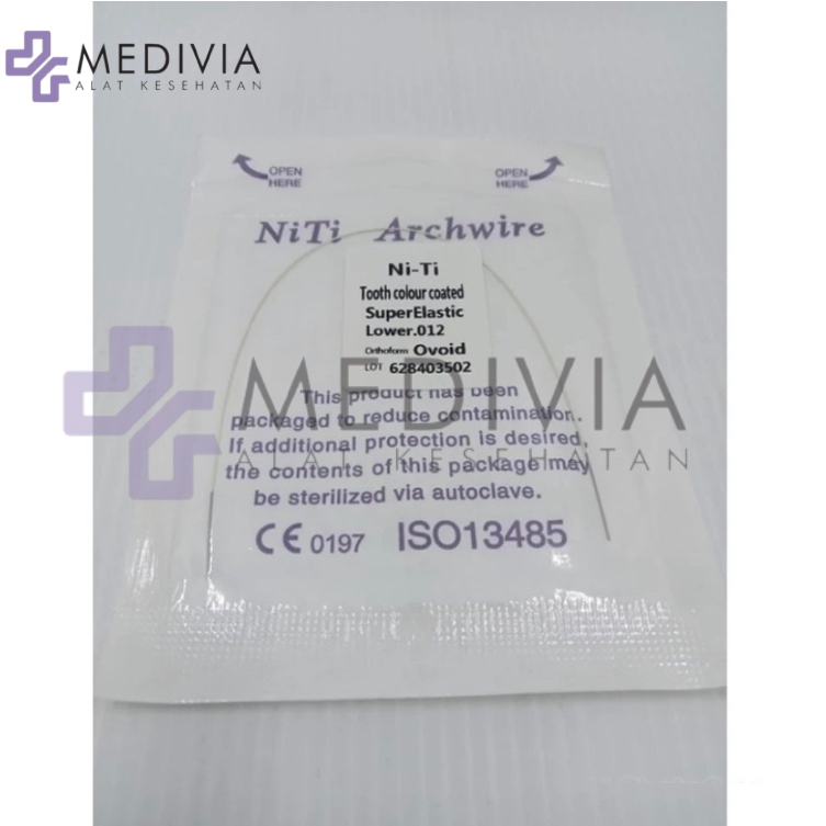Jual NITI WIRE ESTHETIC COATED WIRE ROUND / KAWAT NITI PUTIH COATED ...