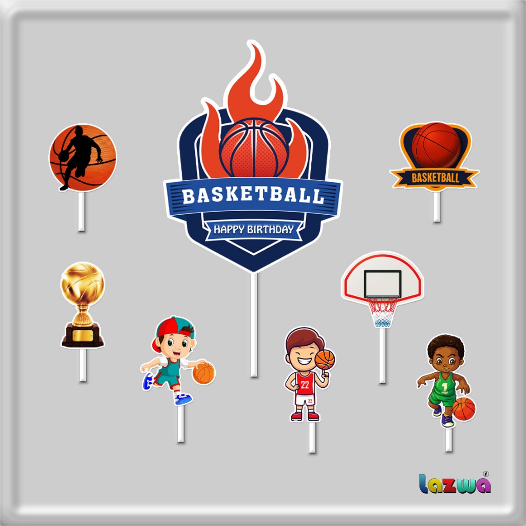 Jual Topper cake basket ball hiasan kue | Shopee Indonesia