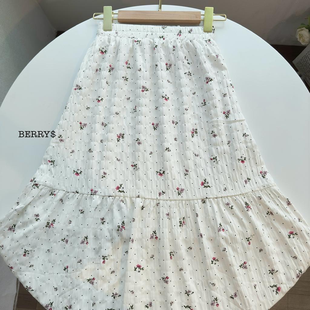 Jual Rok Bunga Korea / Skirt Flower / Rok Panjang Wanita bahan cott ...