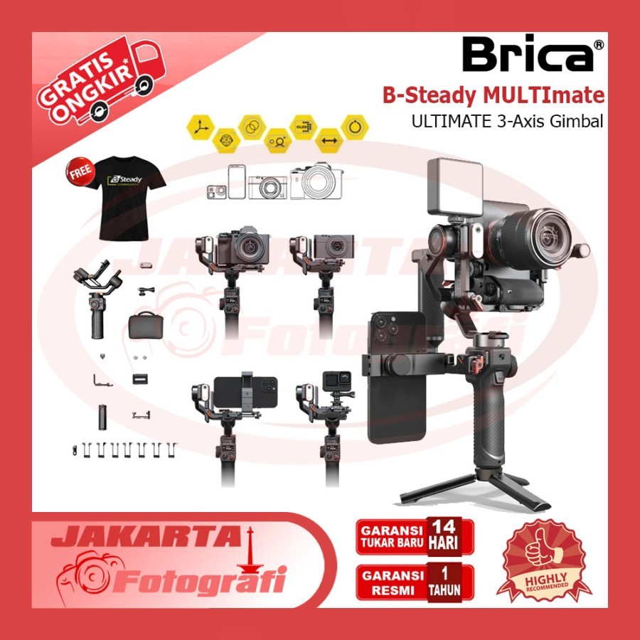 Jual Brica B-Steady MULTImate ULTIMATE 3-Axis Gimbal | Shopee Indonesia