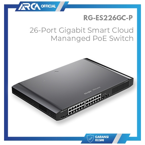 Jual Ruijie Reyee RG-ES226GC-P 26 Port Gigabit Cloud Managed PoE Switch ...