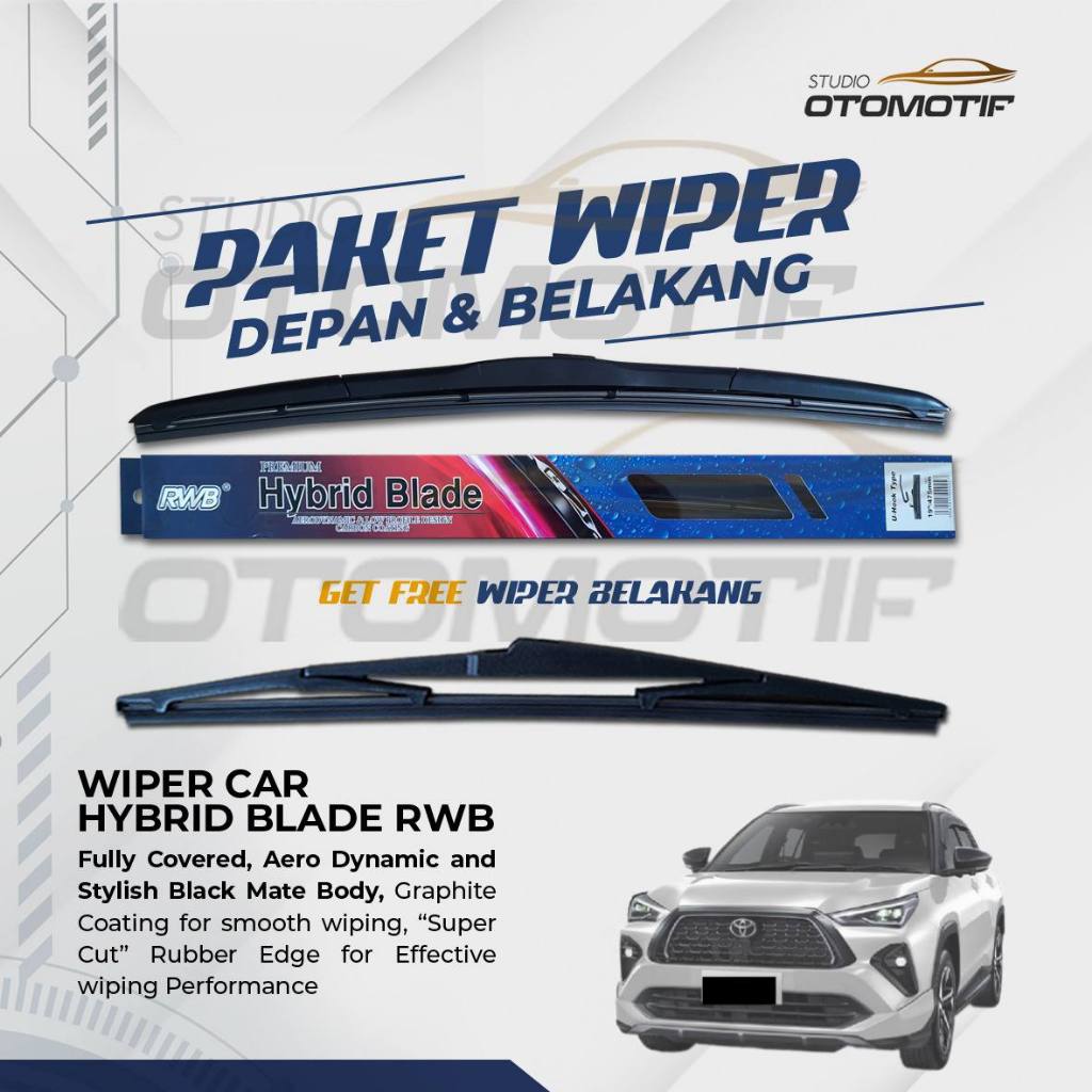 Jual Paket RWB HYBRID Wiper All New Yaris Cross 2023 EV 3 PCS | Shopee ...