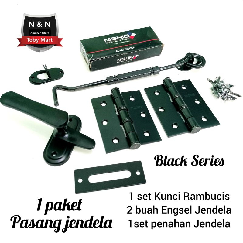 Jual Kunci RAMBUCIS Paket Pasang Jendela - Engsel jendela - Hak angin ...