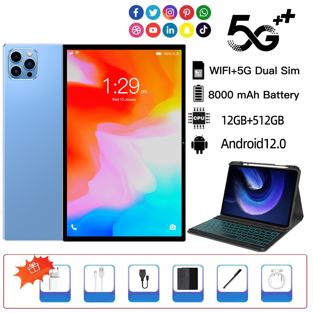 Jual 【TABLET MURAH】RAM 12GB ROM 1TB Tablet Pad Pro 10.1 inci Dewasa ...