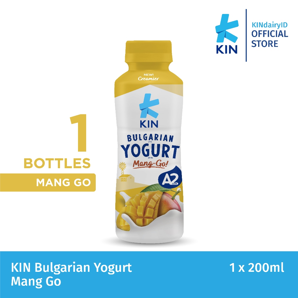 Jual KIN Bulgarian Yogurt Manggo 200 ml | Shopee Indonesia