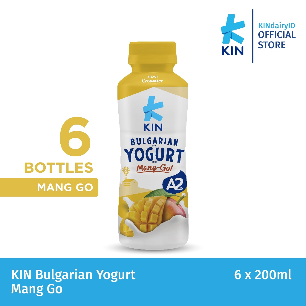 Jual KIN Bulgarian Yogurt Manggo 6x200 ml | Shopee Indonesia