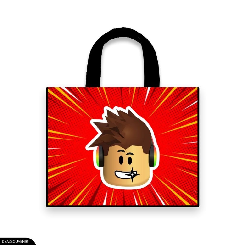 Jual Tas Ultah Roblox Modern Birthday Bag Black Edition Souvenir New ...