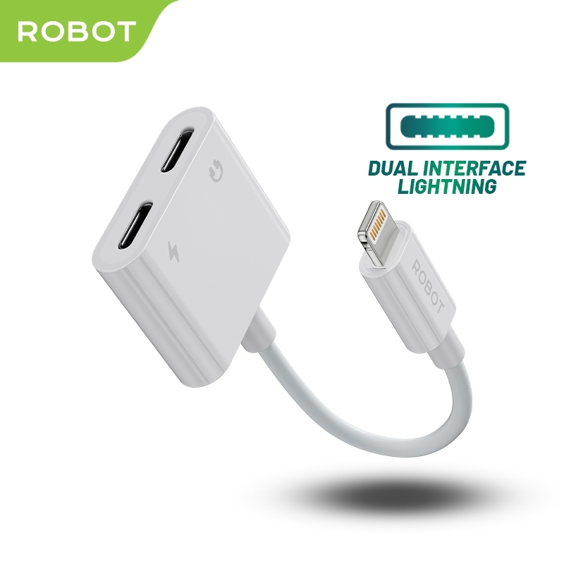 Jual ROBOT Converter RUL01/RUL02/RUL03 Lightning to Jack Audio 3.5mm ...