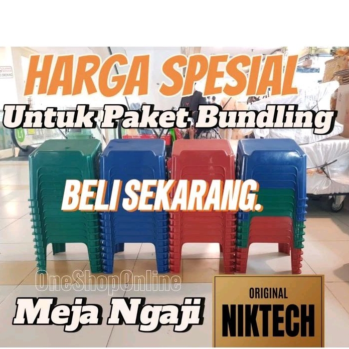 Jual BUNDLE 10PC MEJA NGAJI PLASTIK ORIGINAL NIKTECH | Shopee Indonesia