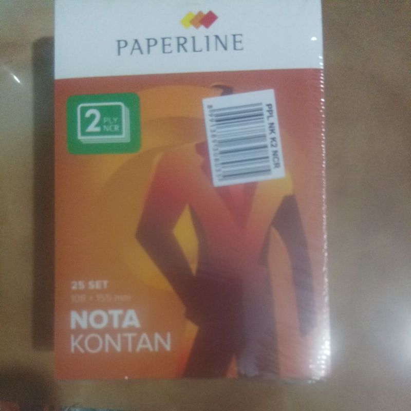 Jual nota kecil 2 rangkap merk paperline harga per 1 buku | Shopee ...