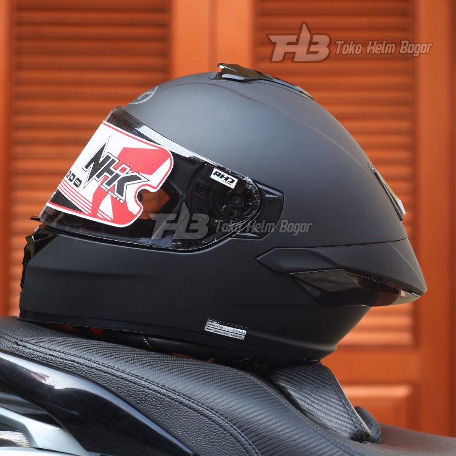 Jual HELM FULL FACE HELM NHK Mark 1 ELITE Black Dof | Shopee Indonesia