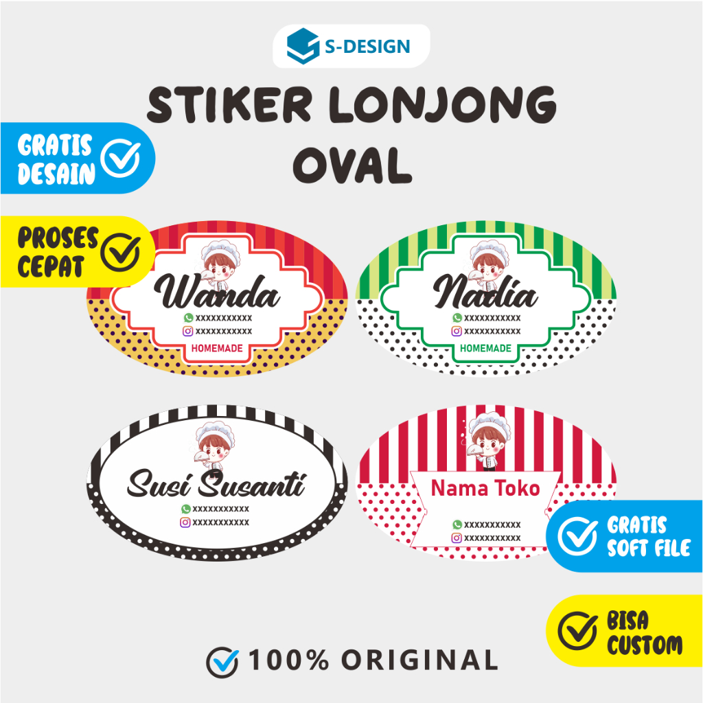 Jual STIKER LONJONG / STICKER LONJONG / STIKER KARAKTER / STICKER ...