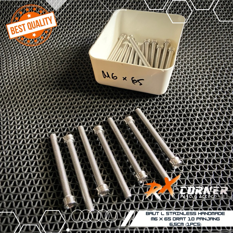 Jual Baut Baud L Custome M6x65 Drat 10 Panjang 6,5cm ( 1pcs ) | Shopee ...
