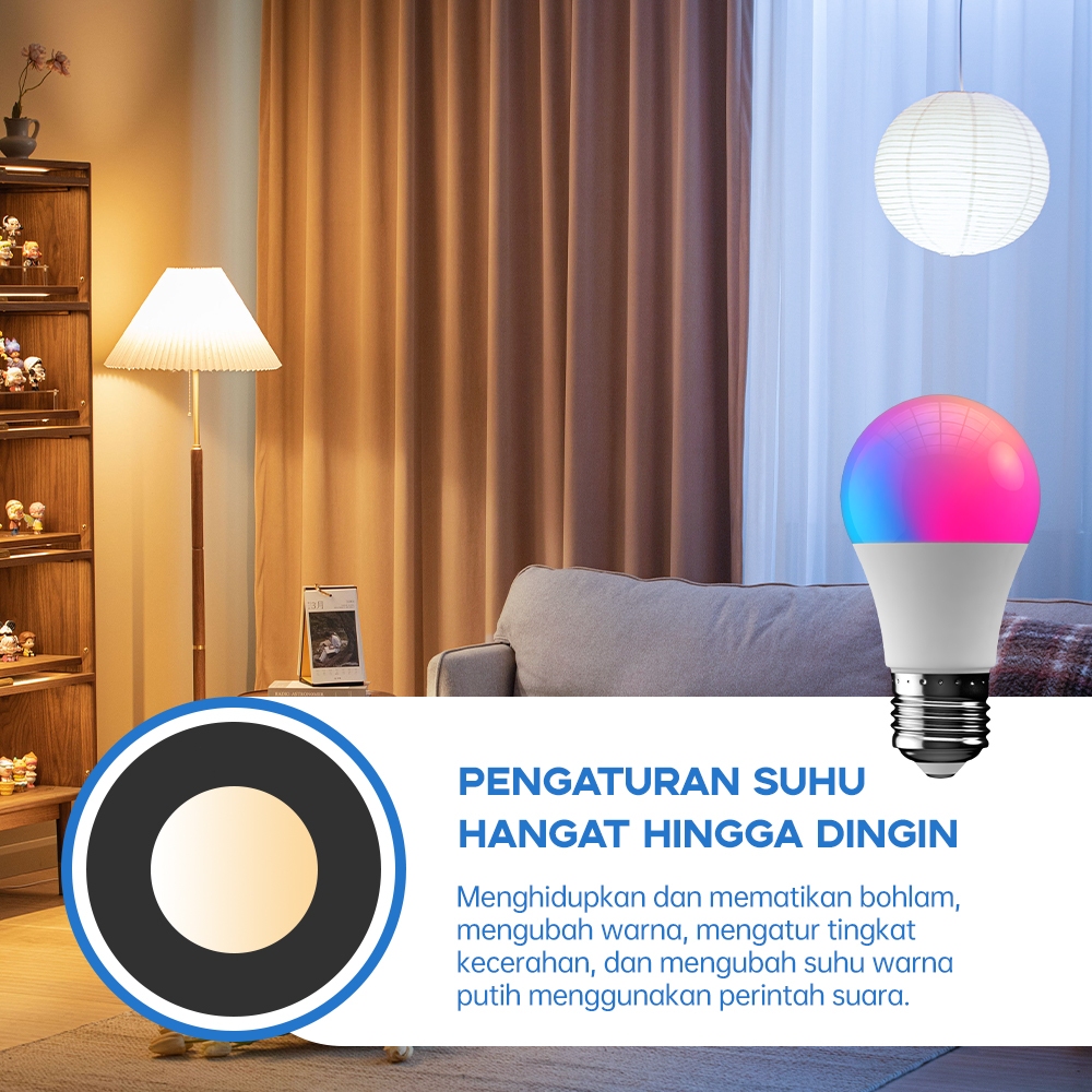 Jual HAN RIVER 10W Lampu Smart LED APP Bohlam RGB | Shopee Indonesia