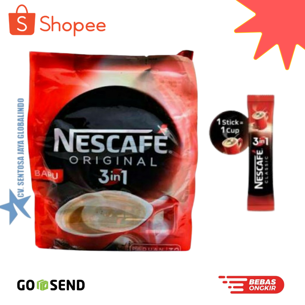 Jual Nestle Nescafe Original 3 in 1 525gr ( 30 x 17.5gr ) | Shopee ...