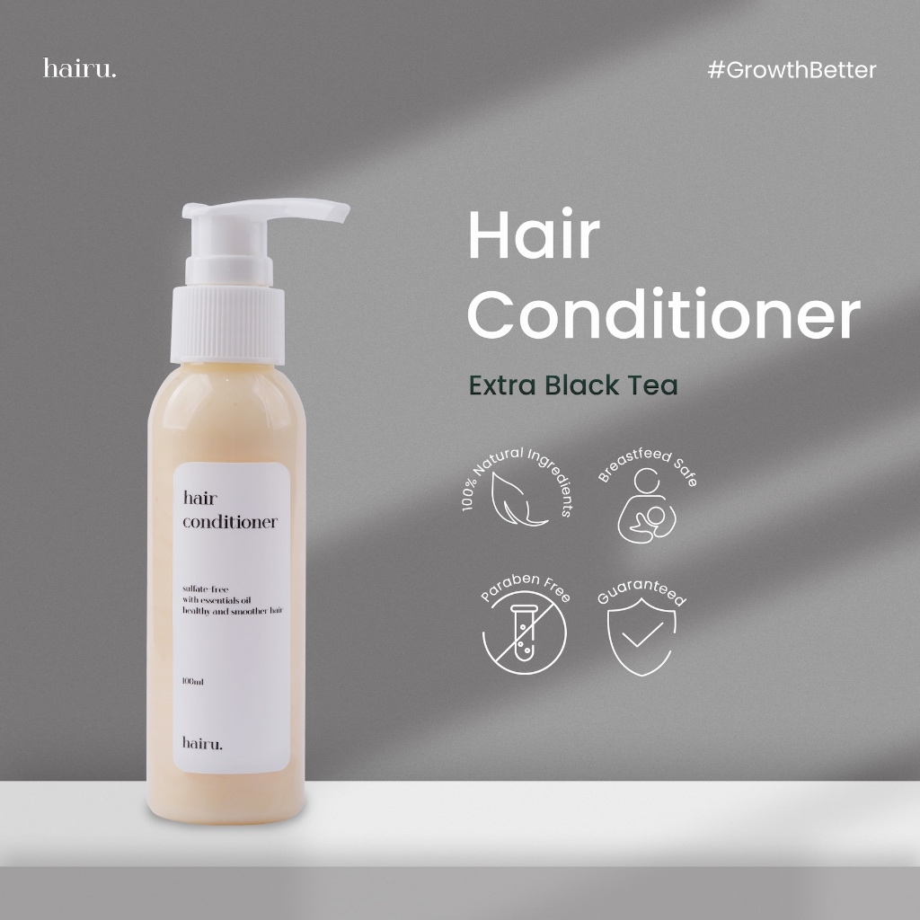 Jual HAIRU HAIR CONDITIONER Kondisioner Conditioner Natural Anti Rontok ...