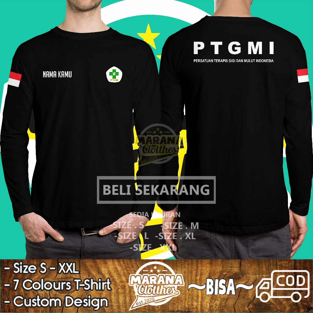 Jual Kaos PTGMI Persatuan Terapis Gigi dan Mulut Indonesia Gratis Nama ...