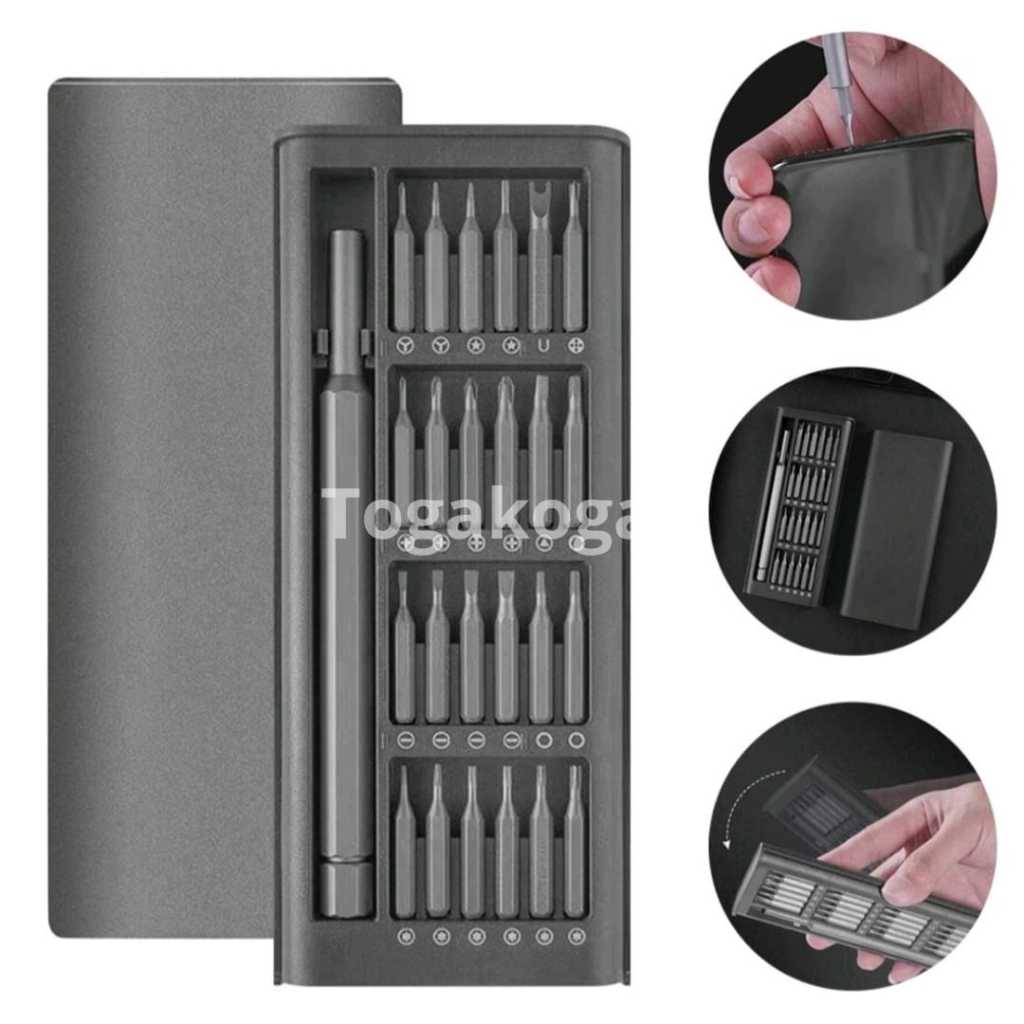Jual Obeng Set 24in1 Obeng Magnet Multifungsi Obeng Screwdriver Kit ...