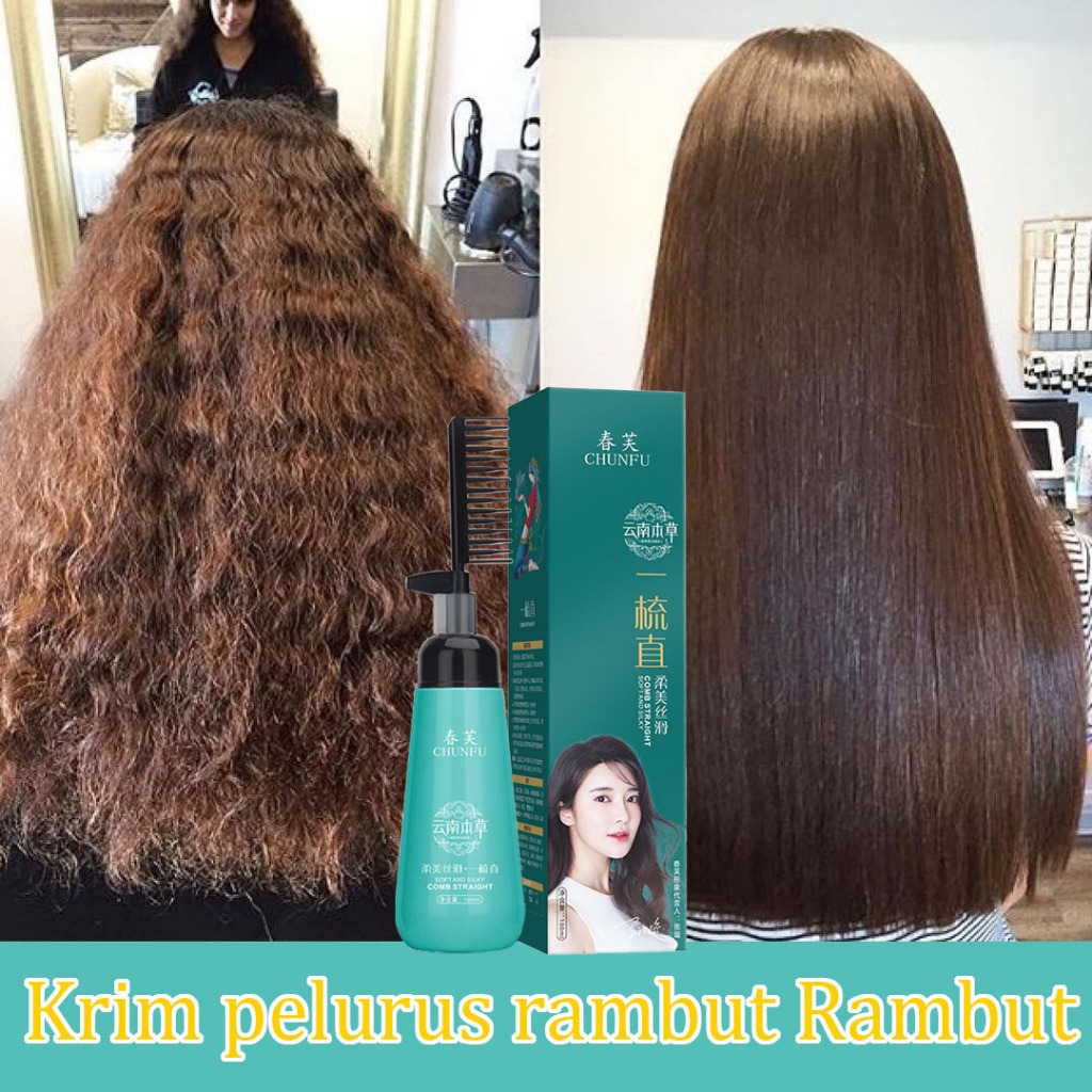 Jual pelurus rambut permanen-Membran rambut keratin Krim pelurus rambut ...