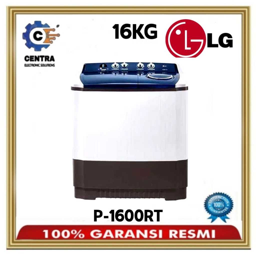 Jual LG P-1600RT Mesin Cuci 2 Tabung 16 Kg Semi Auto P1600RT P1600RTB ...