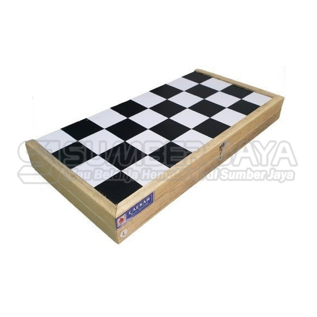 Jual Papan Mainan Catur Kayu Caesar Chess Folding Murah Besar Kecil ...