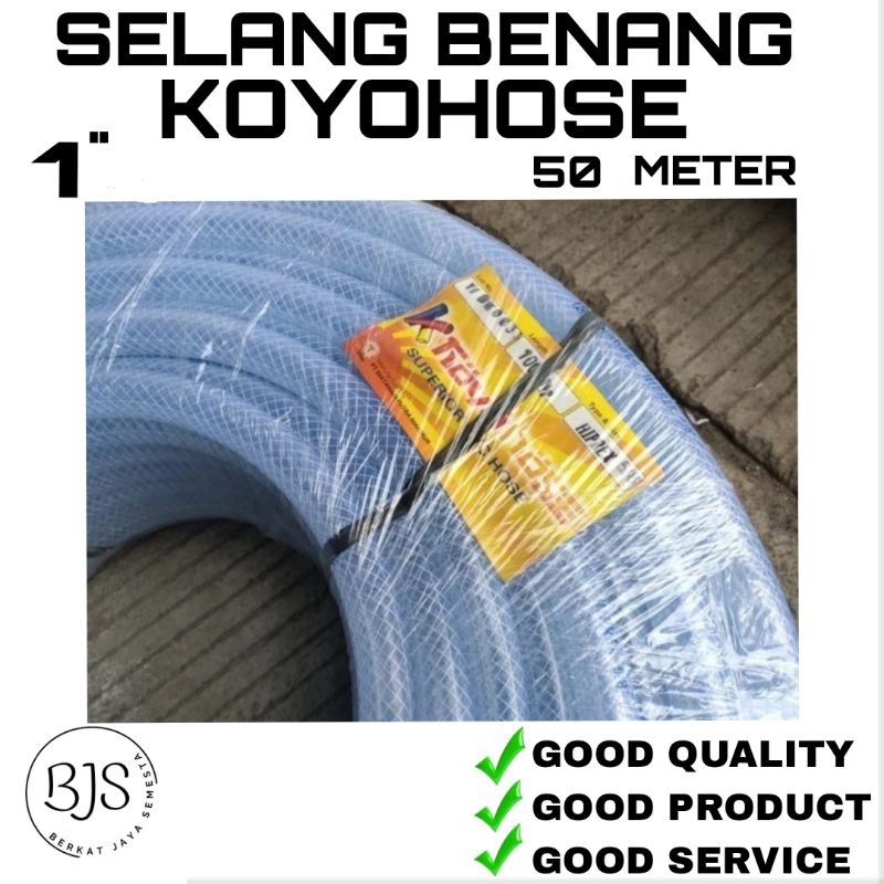Jual Selang Benang Koyohose 1 Inch ( Tebal dan Berkualitas ) per Roll (50m) | Shopee Indonesia