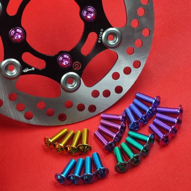 Jual Baut Titanium Disc Cakram Grade 5 GR5 Vietnam (1pcs) | Shopee ...